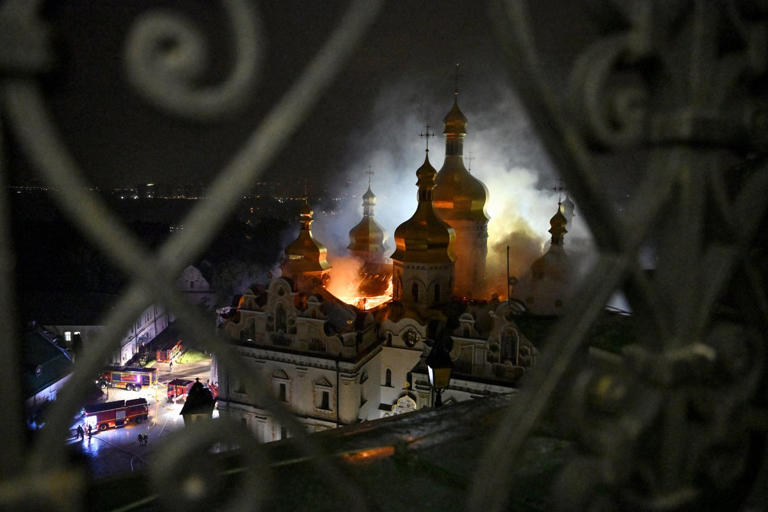 Deadly strikes on Ukraine kill nine and leave massive Kyiv cathedral in ...