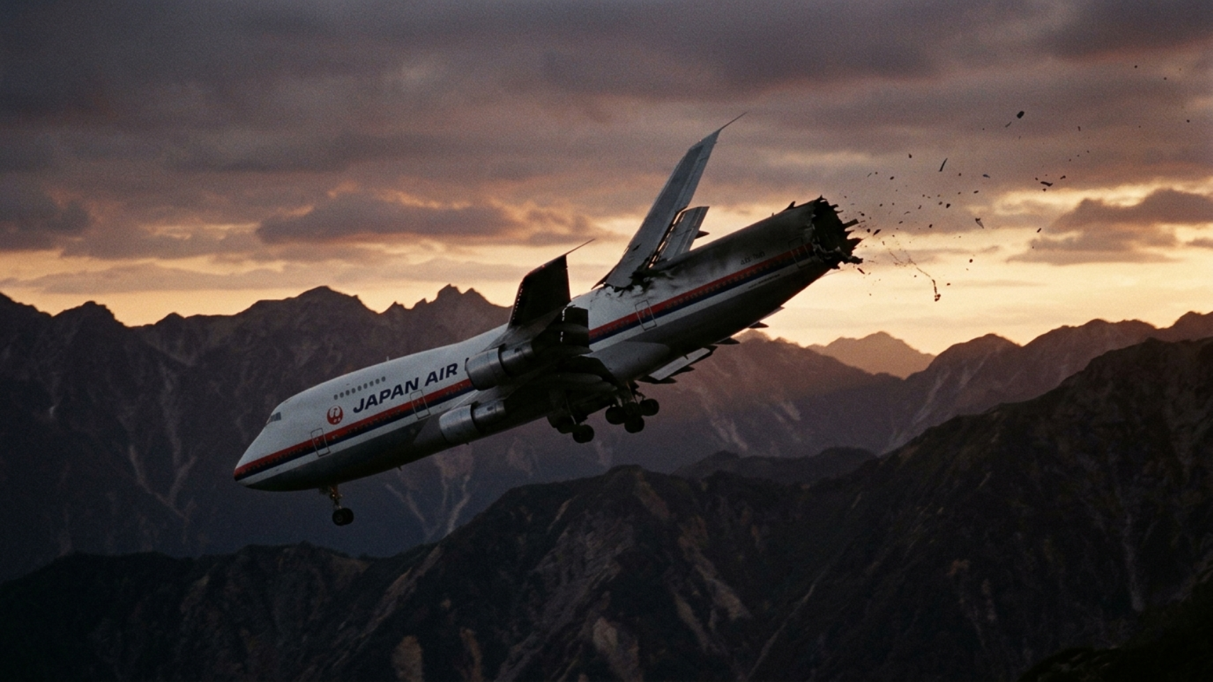 Japan Air 123 lost its tail and control over Japan