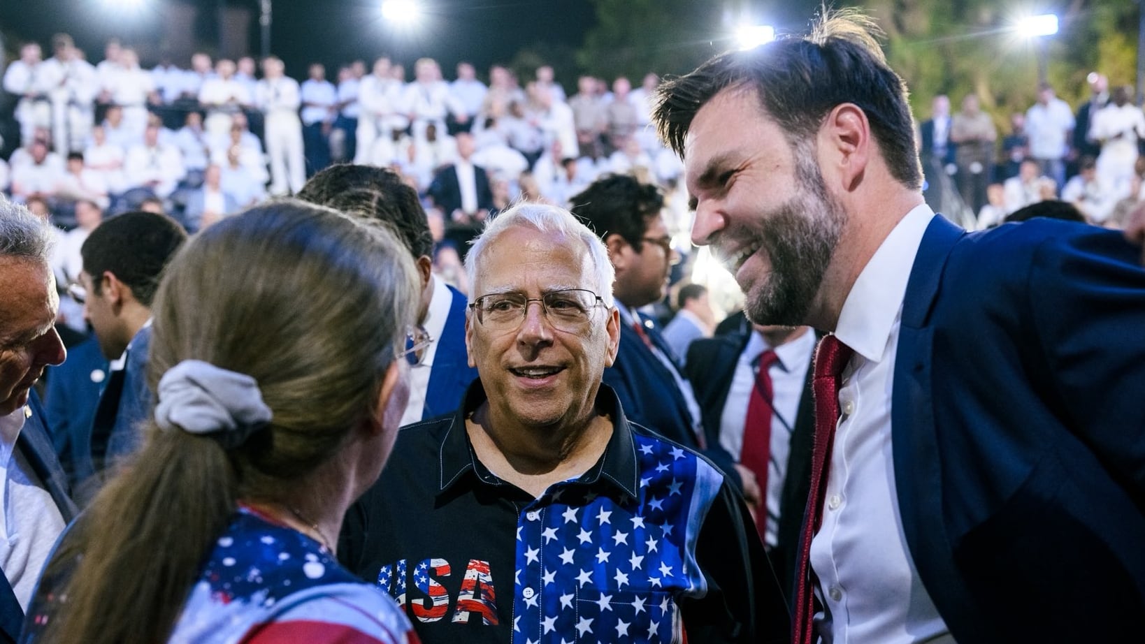Pope Leo’s MAGA brother spotted rubbing shoulders at Trump’s tacky fight