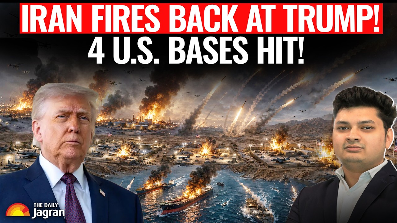 US-Iran war 2.0 explodes! Iran attacks 4 US bases & closes Strait of ...