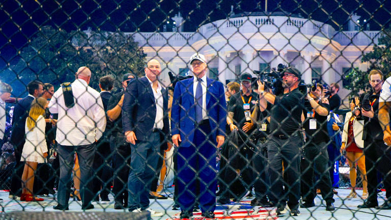 White House UFC event ends after delays, upset win, and controversial ...