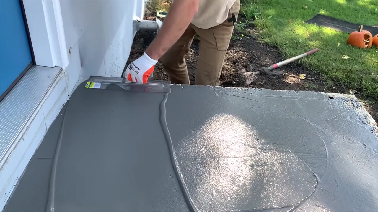 78 bags of concrete later, the house finally looks right