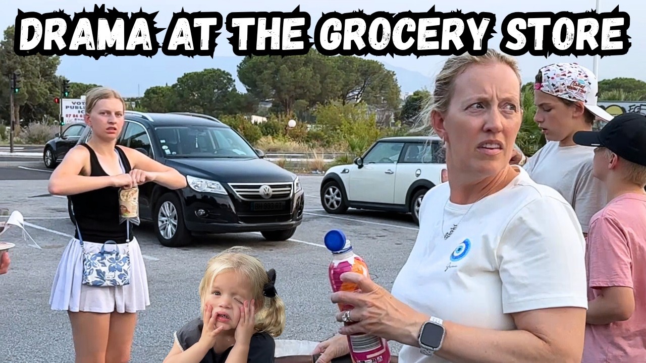 A routine grocery trip in France suddenly turned chaotic