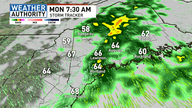 Rain showers to start Monday morning ahead of sunshine and upper 70s ...