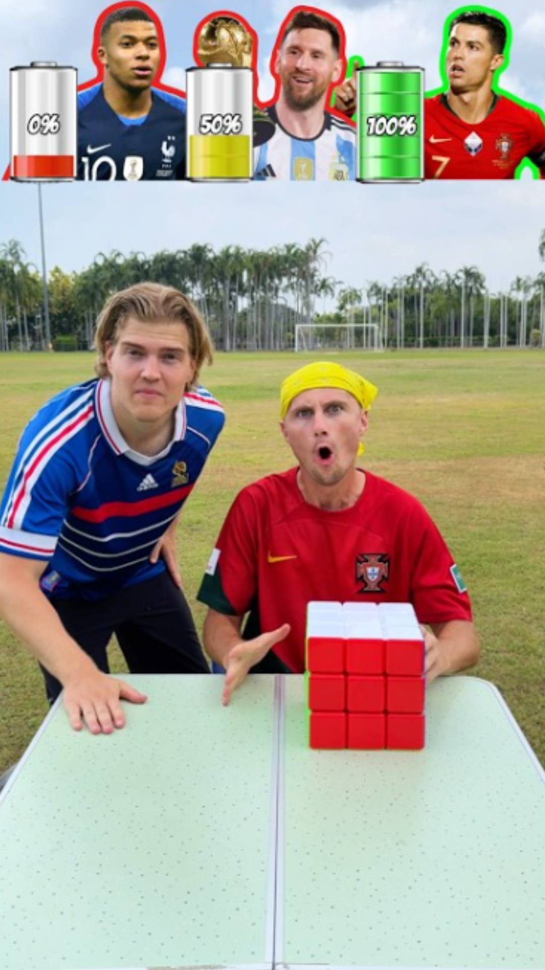 Can footballers solve a Rubik’s Cube faster speed experiment