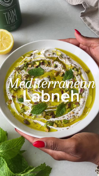 How to make creamy vegan labneh with zaatar pistachio and mint