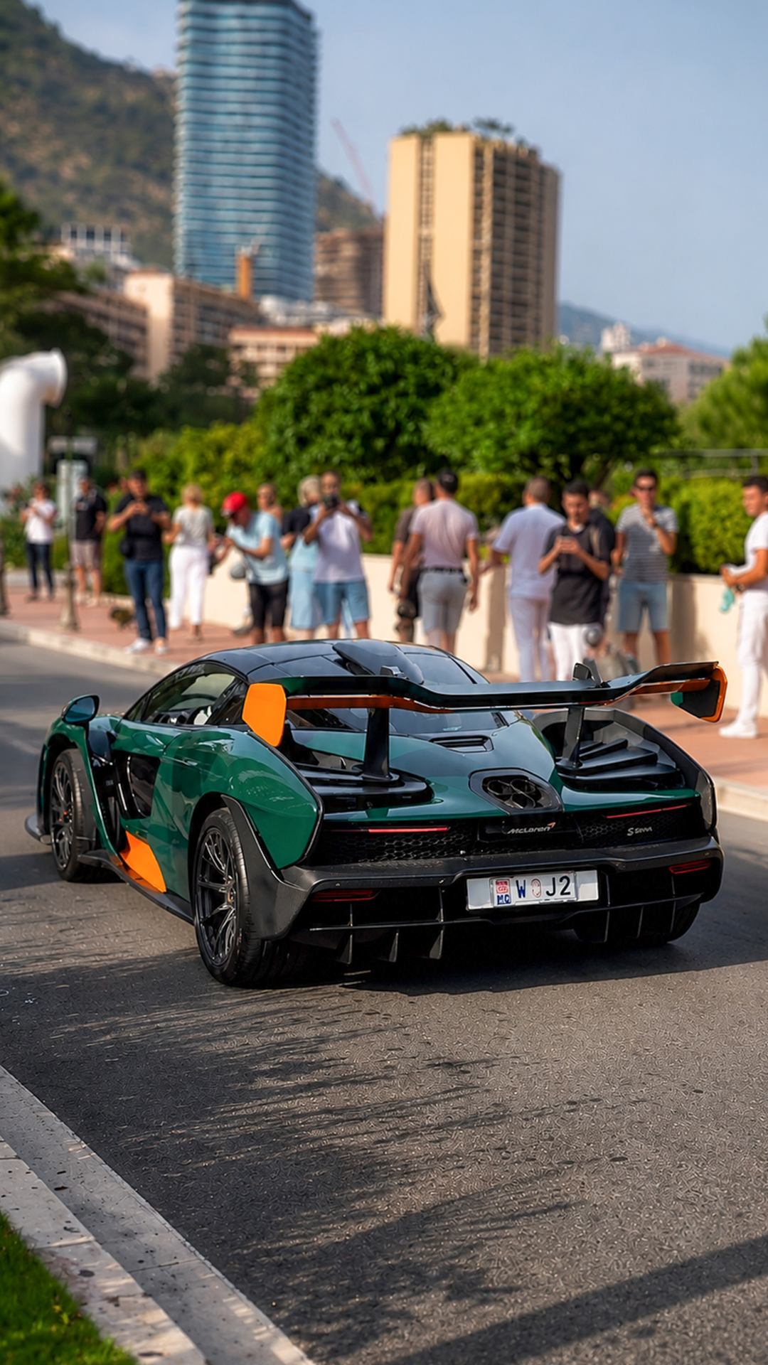 McLaren Senna showcasing its unique design in Monaco