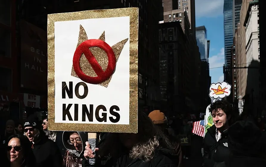 'No Kings' events mix cultural protest with voter outreach