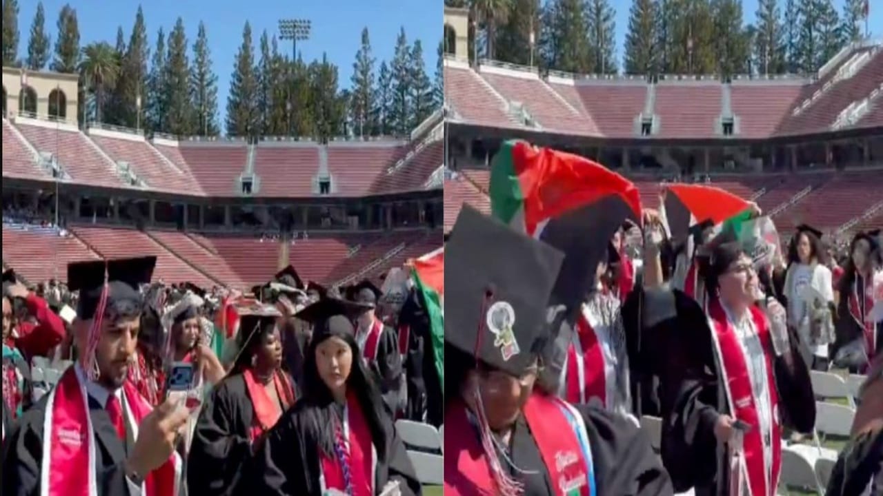 Sundar Pichai booed as Stanford graduates stage Gaza protest walkout ...