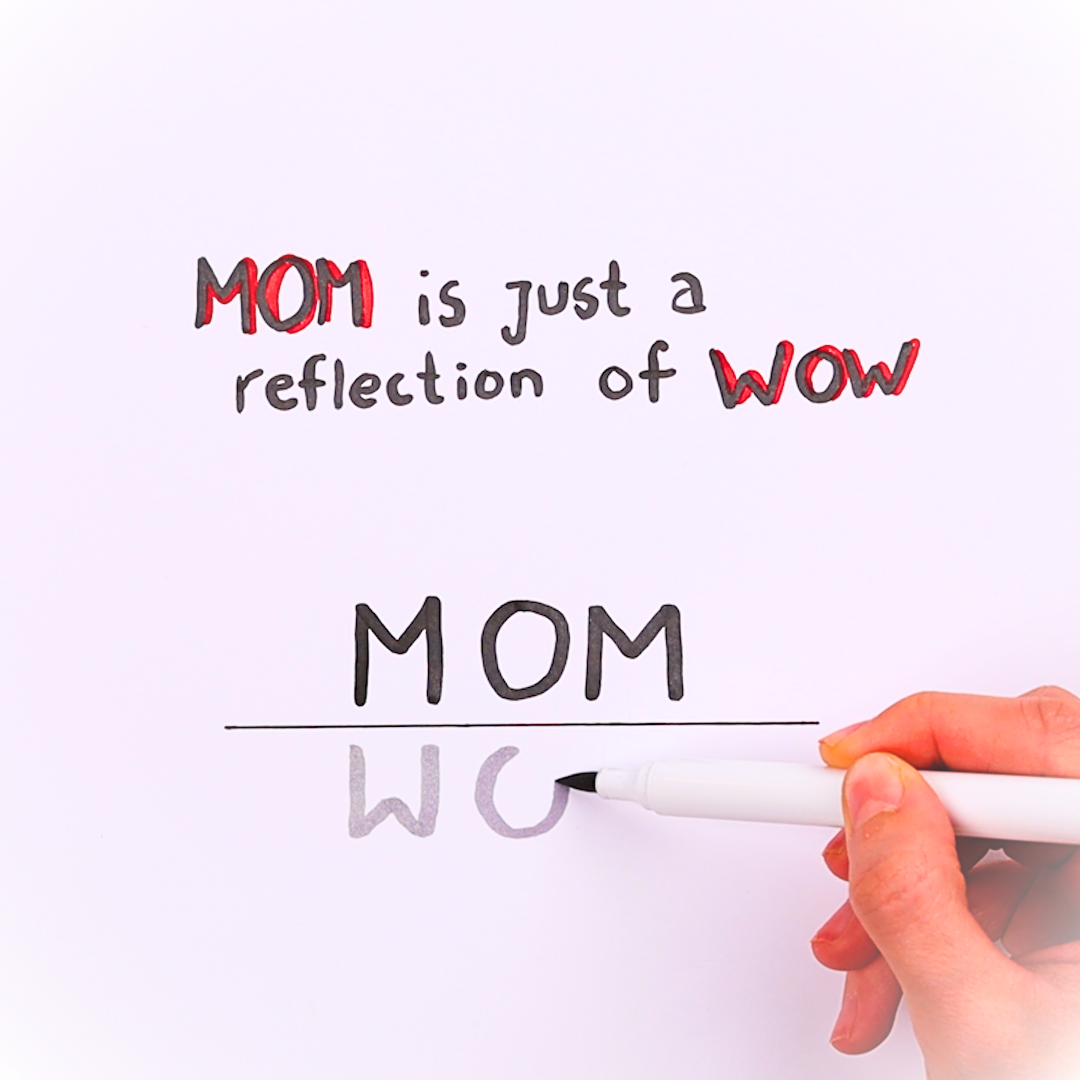 Moms make the world wow 🌎 ️