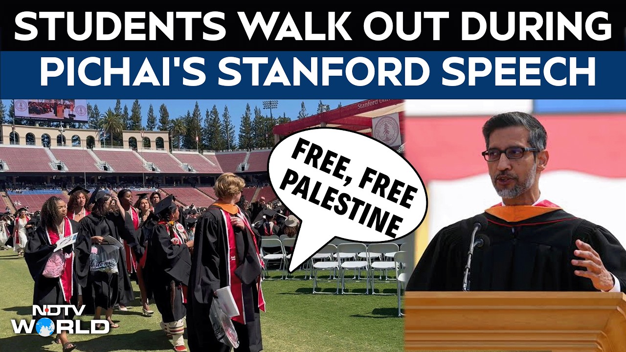 Stanford graduation | Sundar Pichai booed, students walk out at ...