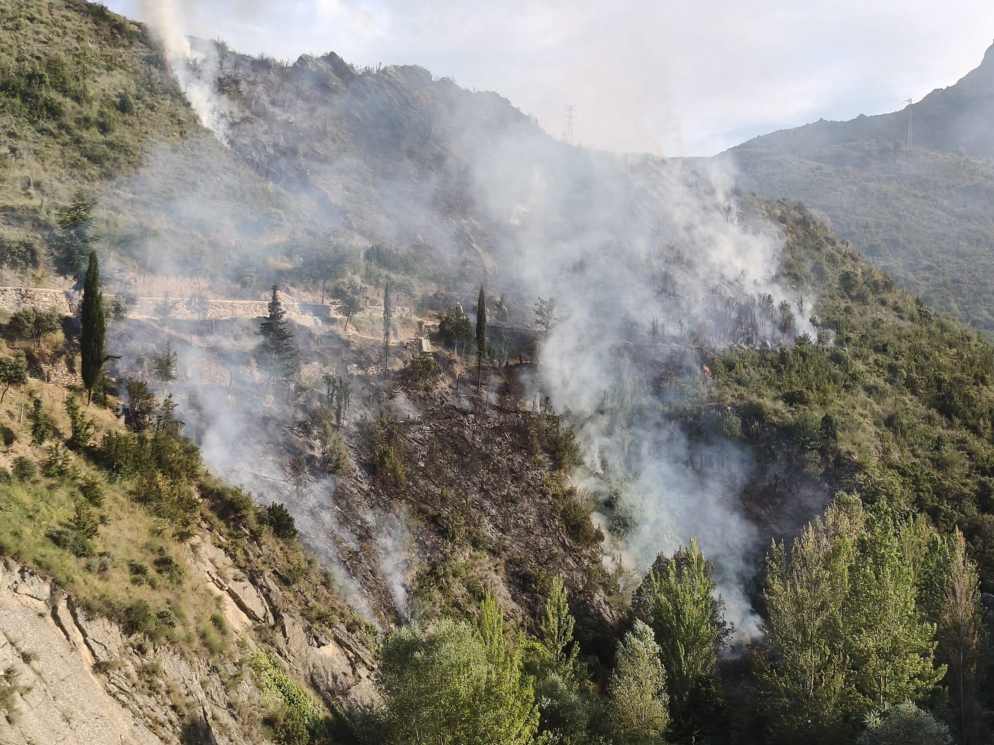 El incendio de las pozas de Jubera, extinguido tras quemar 4.400 metros ...