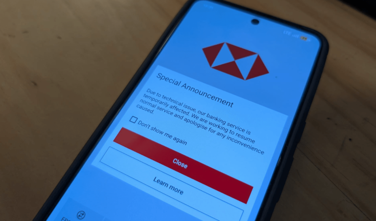 HSBC’s Hong Kong banking apps down in second outage of year