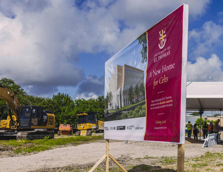 University of St. Thomas breaks ground on $45 million dorm project
