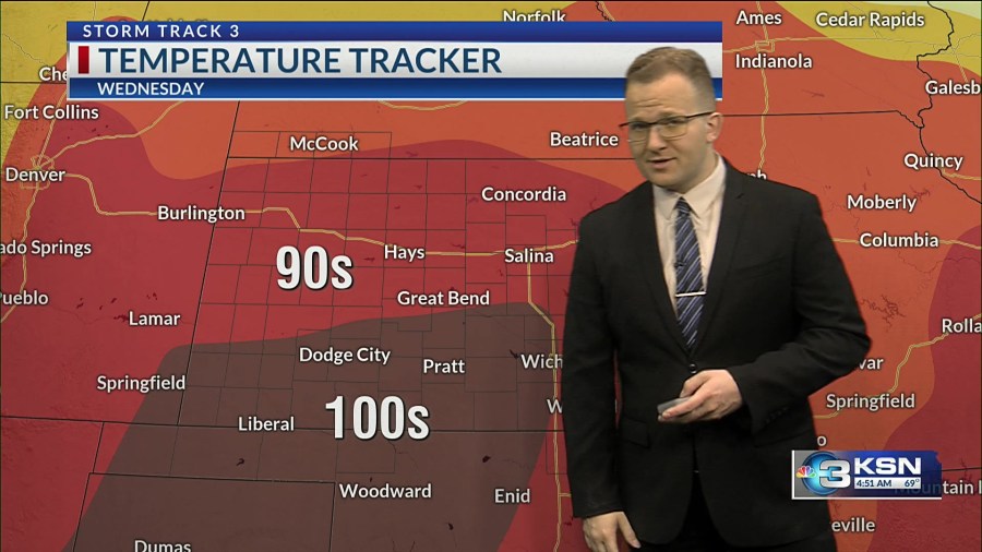 Storm Track 3 forecast: Mildly warm Monday, triple digit heat Wednesday