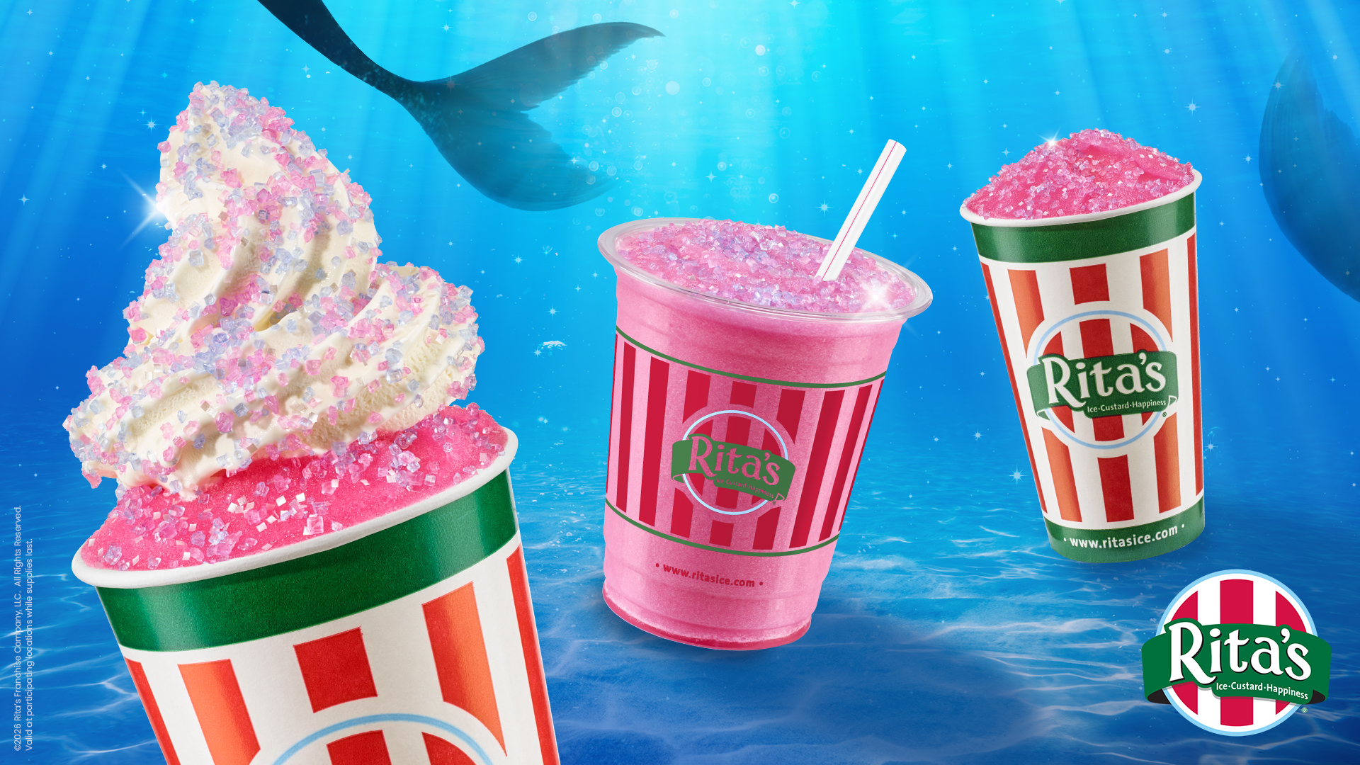 Rita's adds magical mermaid Italian ice to summer menu