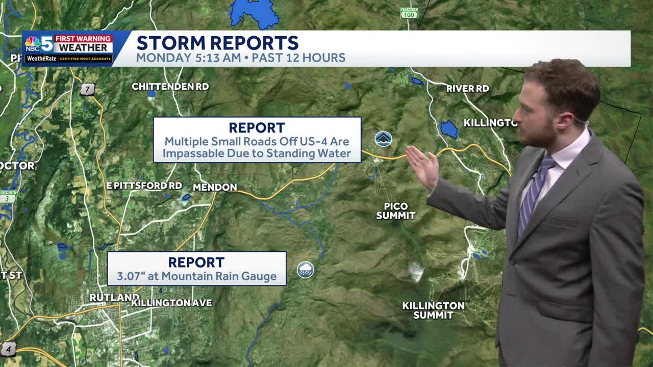 Rain moves out, drier Monday afternoon (6-15-26)