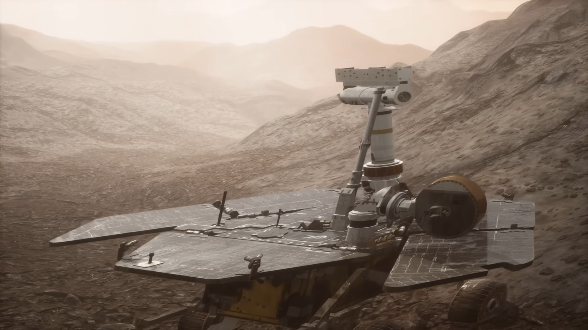 Watch NASA’s dead rover’s final images expose a white patch on Mars