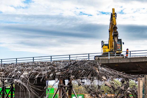 Confirmed bus diversions as Gateshead flyover demolition picks up pace