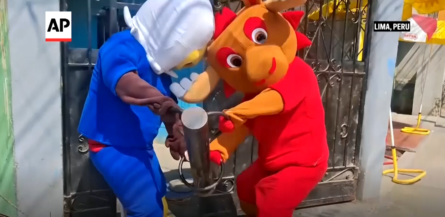 Watch: Police disguised as World Cup mascots arrest suspected drug ...
