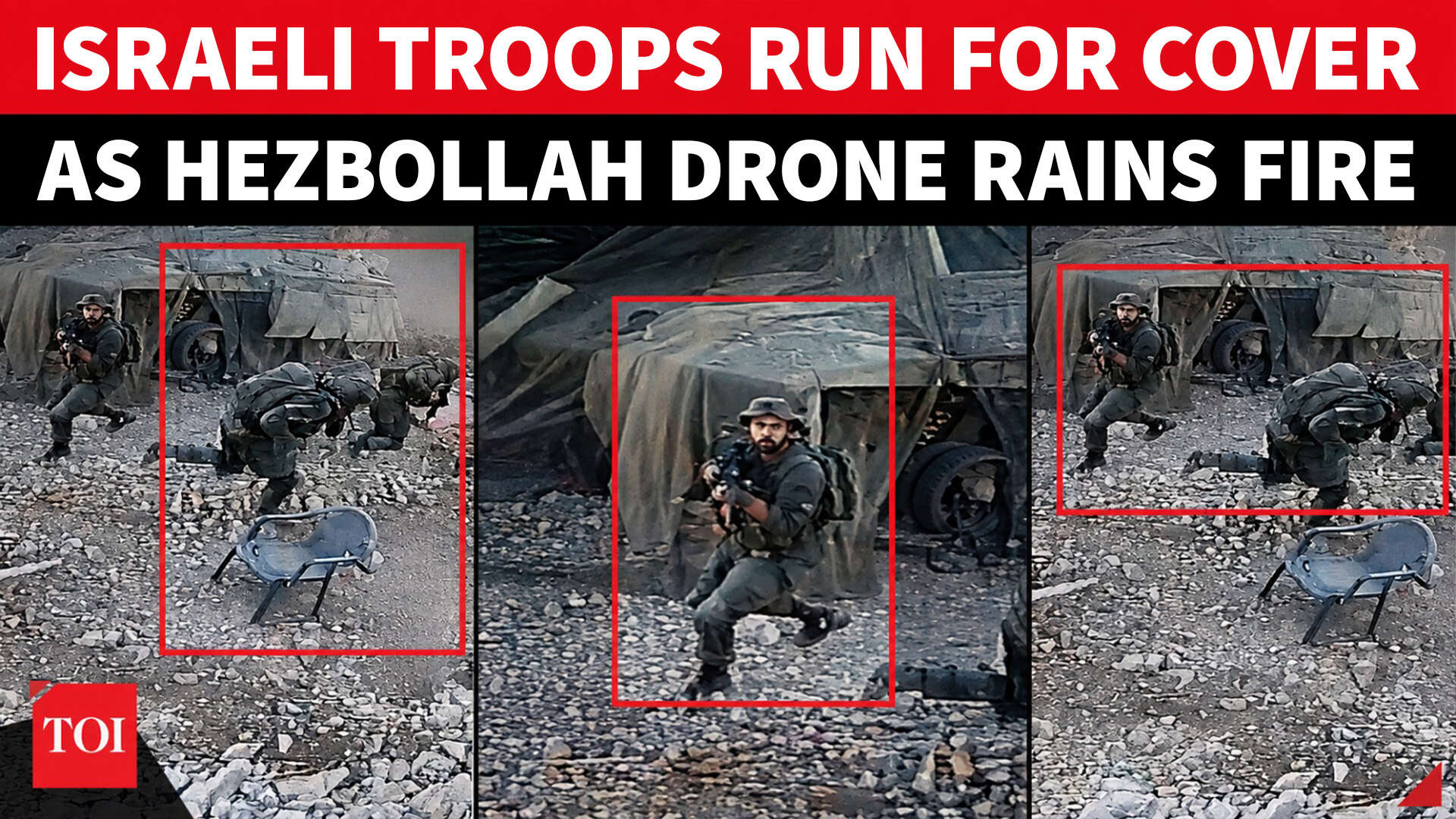 On camera: Israeli soldiers caught off guard, run for cover amid ...