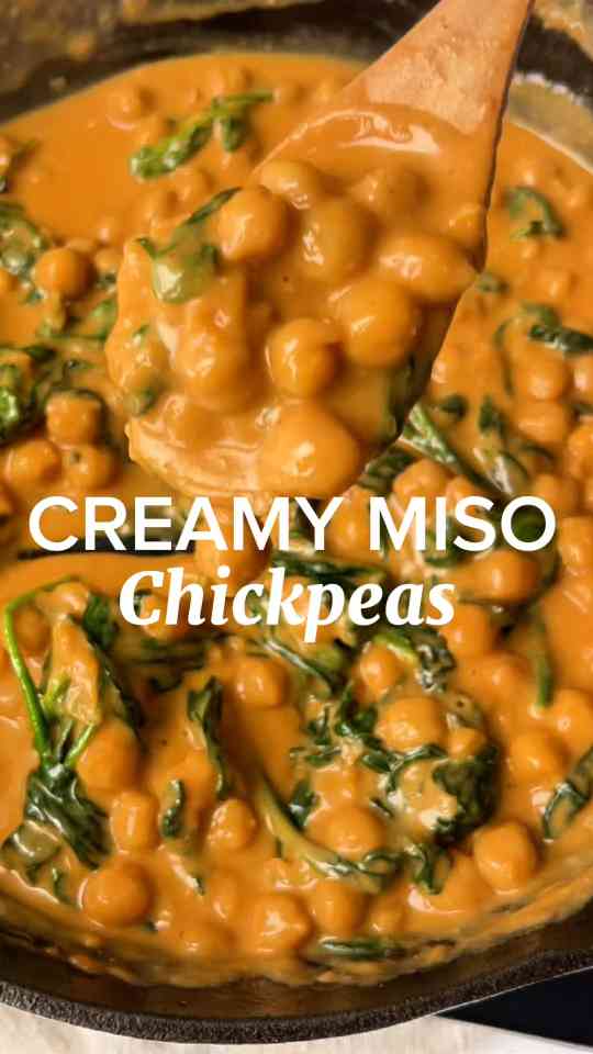 How to make creamy miso chickpeas the viral vegan favorite