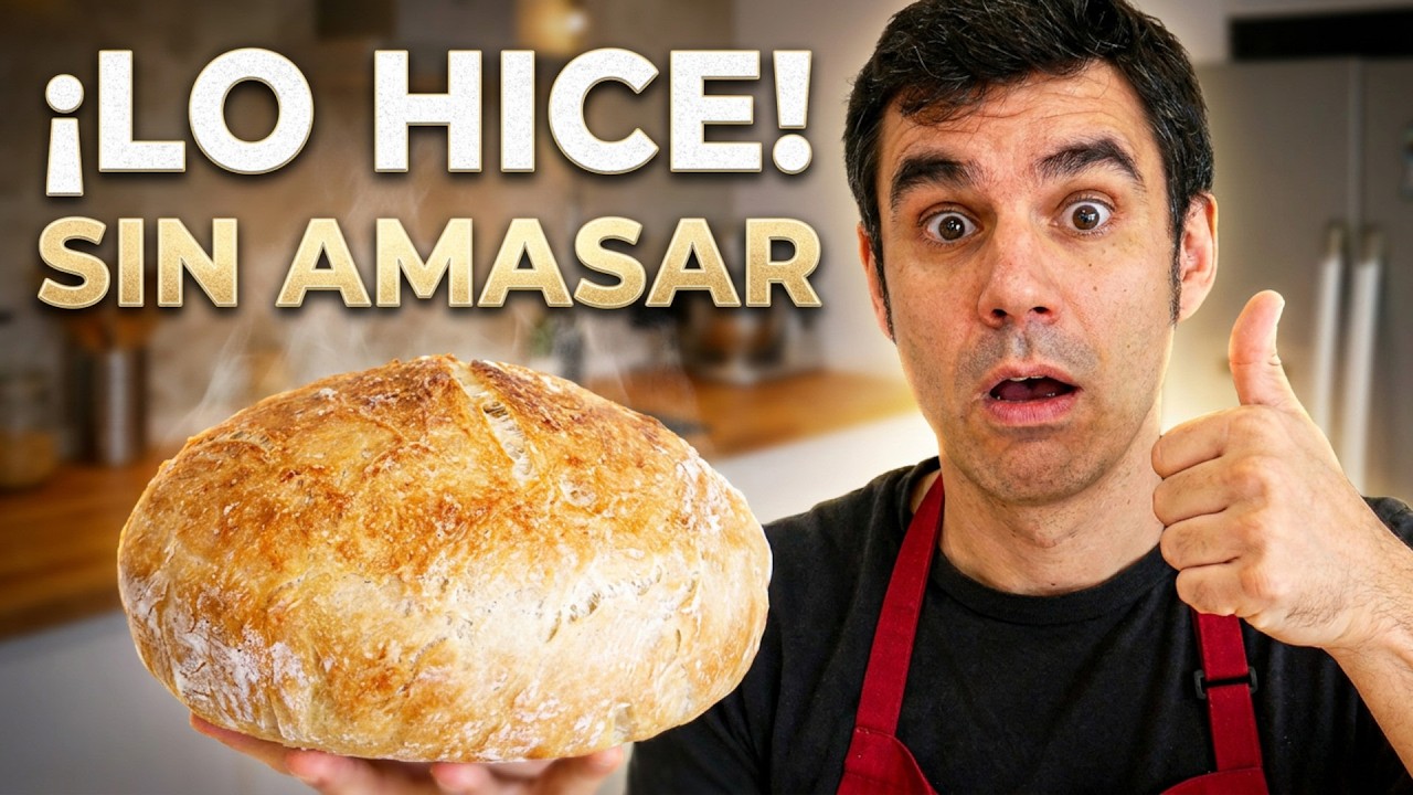 Pan fácil sin amasar crujiente y delicioso en casa