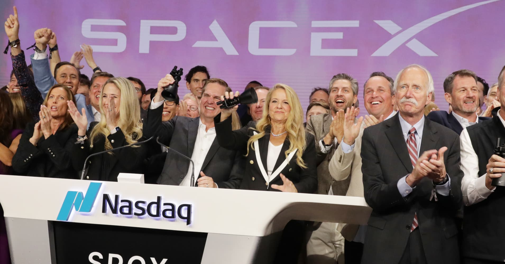 SpaceX stock jumps 20% in first full day of trading after record debut