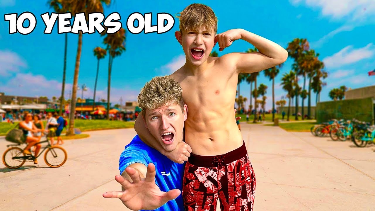 Athletes test their strength against ten year old prodigy Nidal Wonder
