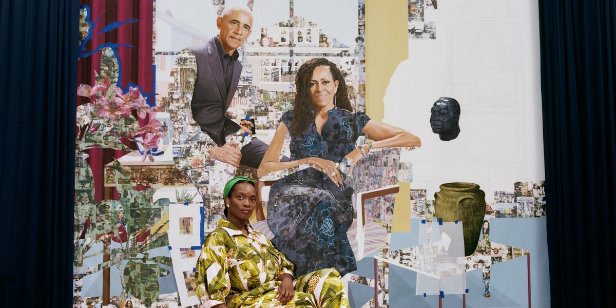 Inside the first official portrait of Barack and Michelle Obama together