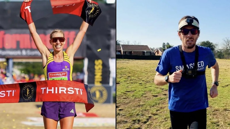 Gerda Steyn averaged 4:01/km for 85km. I tried it for just 1km