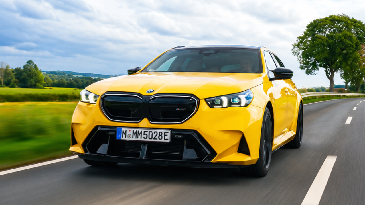 Driving the BMW M5 touring for the first time