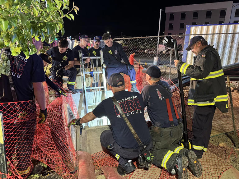 Man believed to be stuck in deep trench in Wheat Ridge for nearly 24 ...