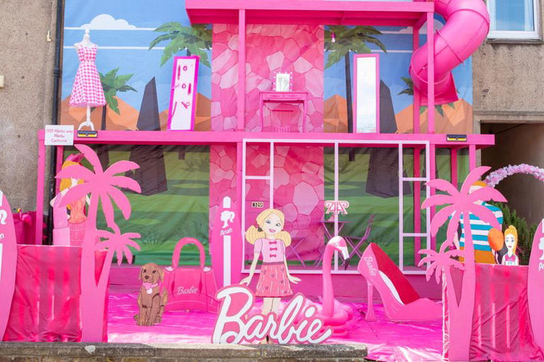 Mum spends £5k transforming home into Barbie Dreamhouse – complete with ...