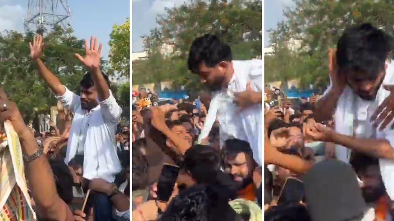 CJP founder Abhijeet Dipke slapped during protest rally in Jaipur ...
