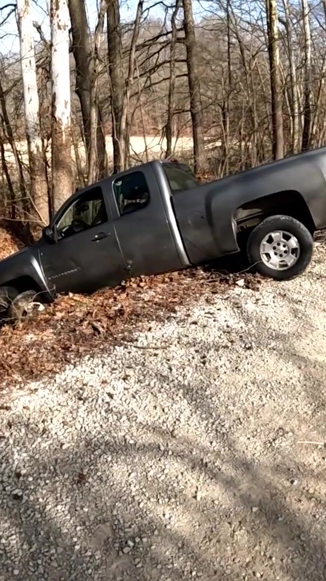 Silverado recovery from a ditch