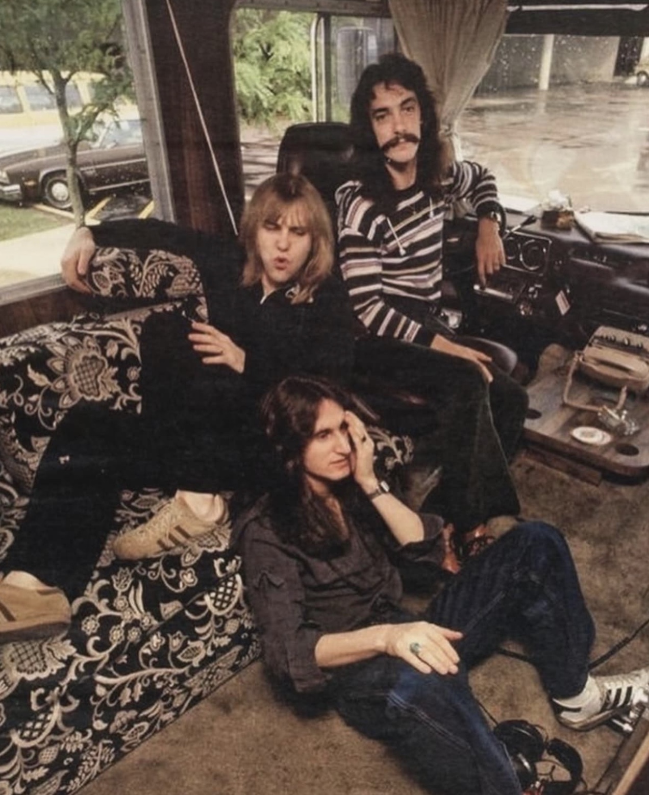 1970s photos inside life on a rock band tour bus