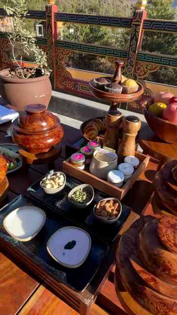 Traditional blessings and hospitality at a Bhutan retreat
