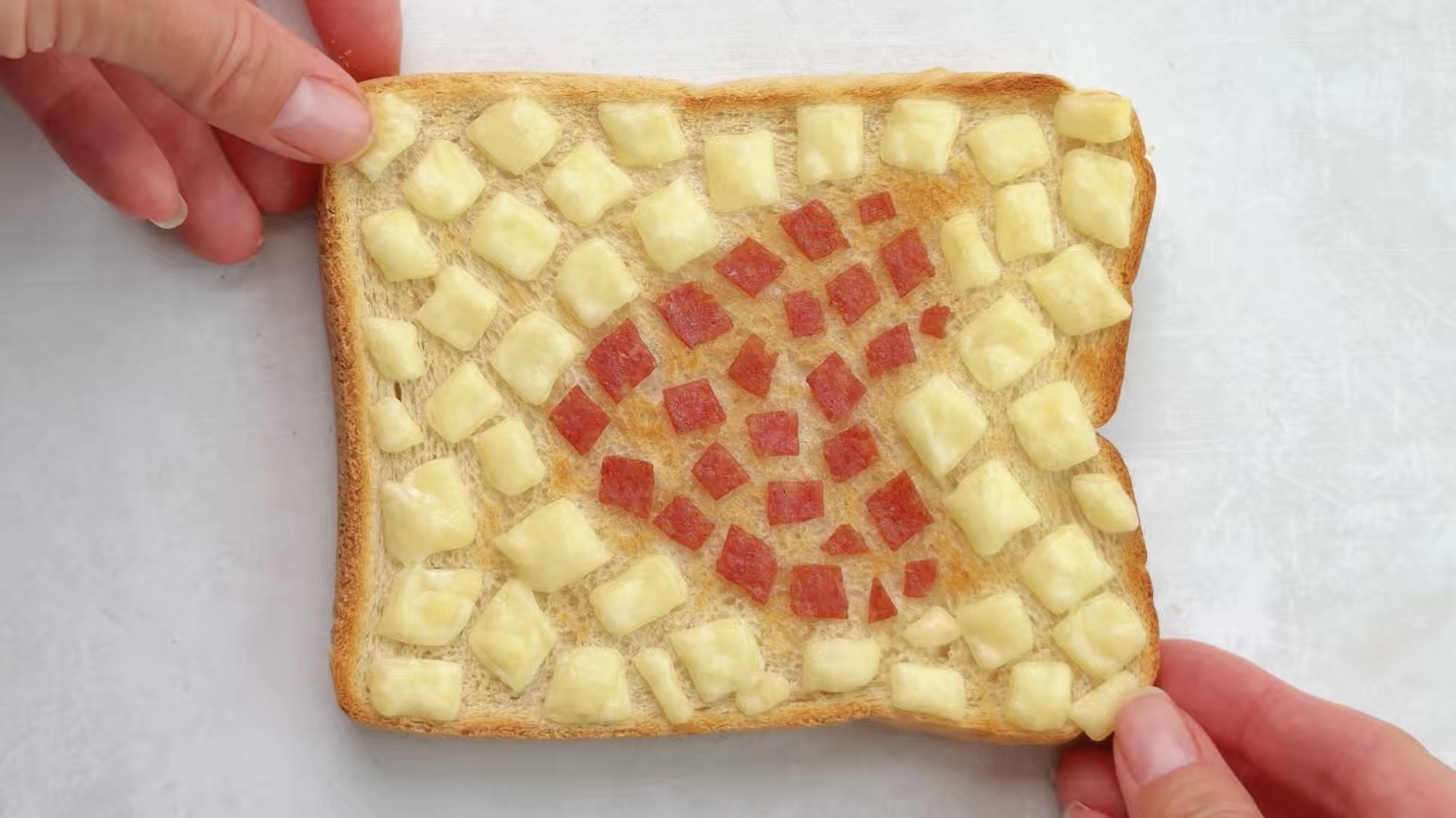 Tostada de mosaico