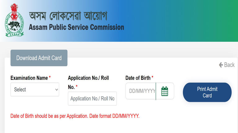APSC CEE admit card 2026 released at apsc.nic.in, download exam hall ...