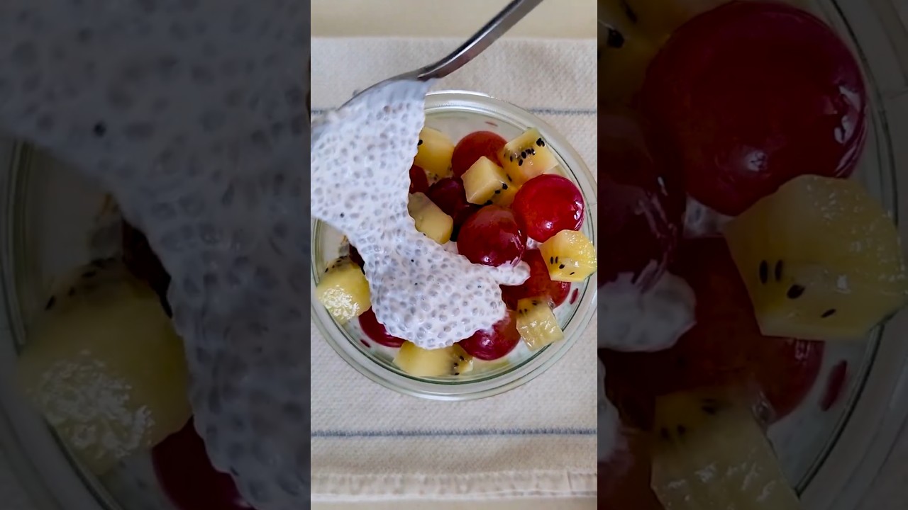 Creamiest chia pudding with coconut milk