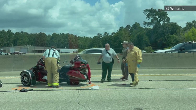 Couple dies after blowout sends motorcycle into barrier on I-10 in ...