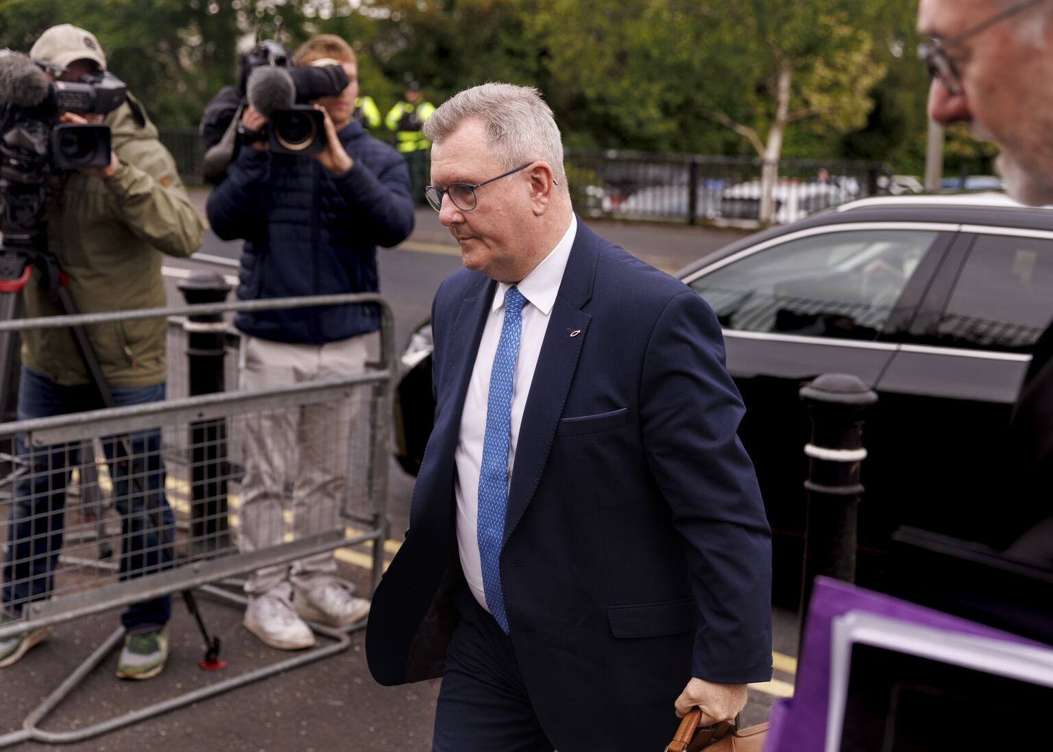 Jeffrey Donaldson defence case closed at Newry Court