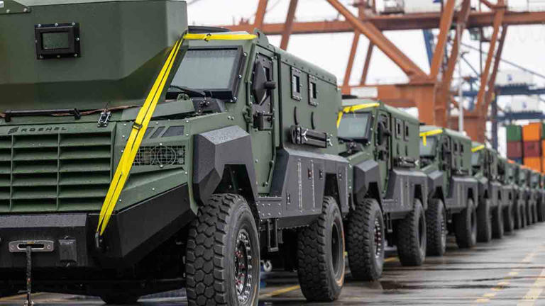 Canada reinforces Ukraine with new batch of mine-resistant armored vehicles