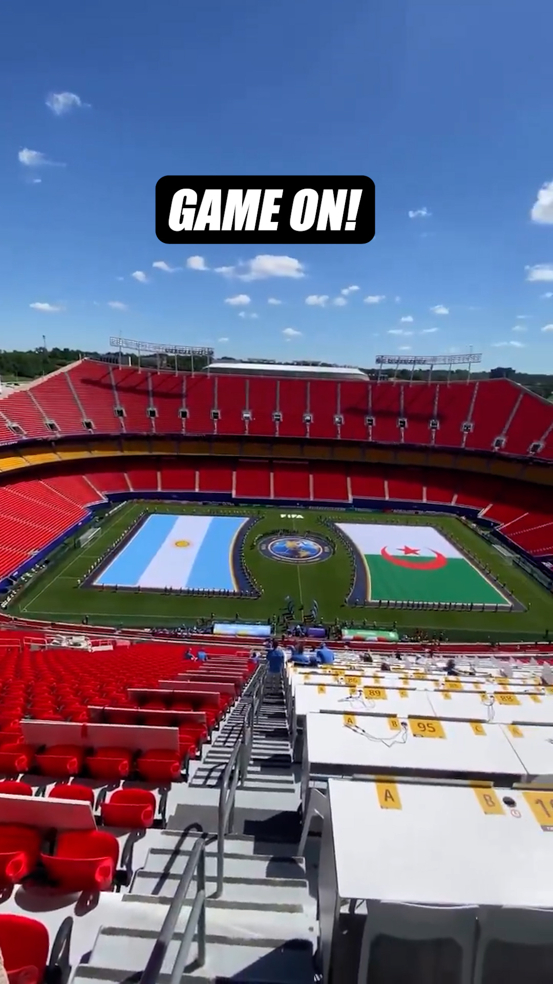 Kansas City stadium ready for Argentina vs Algeria match