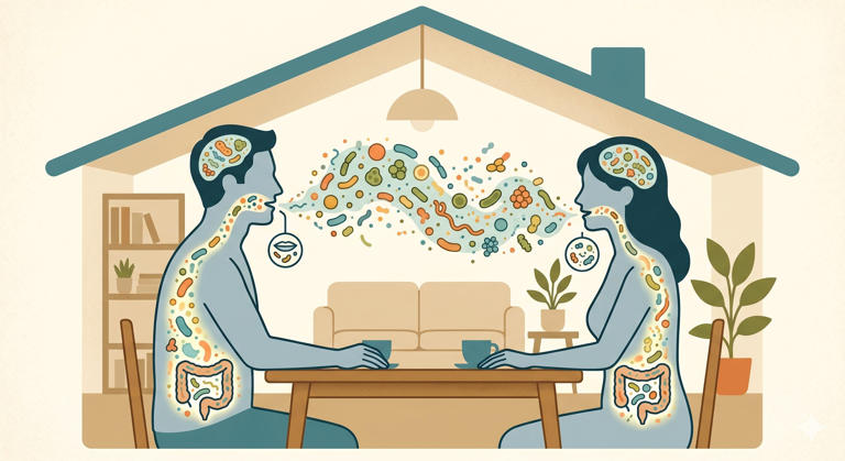 Cohabiting couples share 44% oral microbes