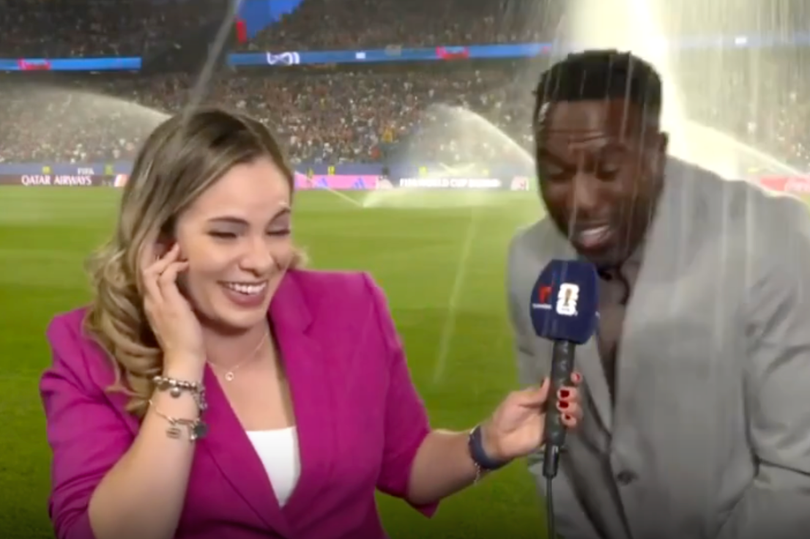 United States legend forced to run away during FIFA World Cup TV coverage