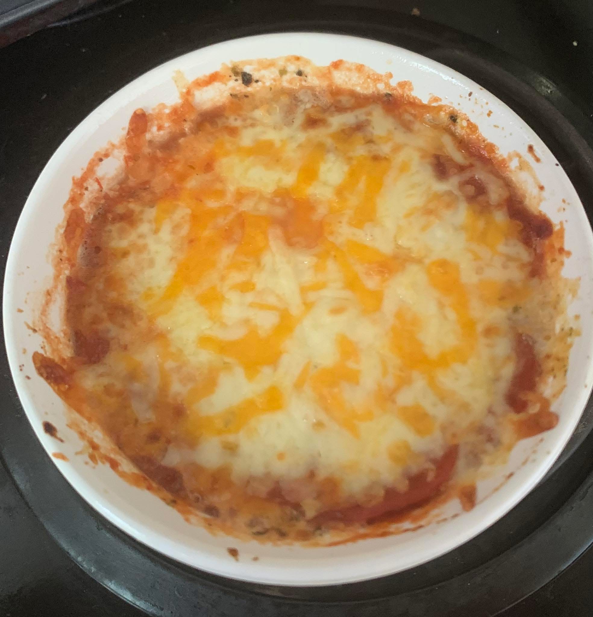 Cottage cheese pizza bowl