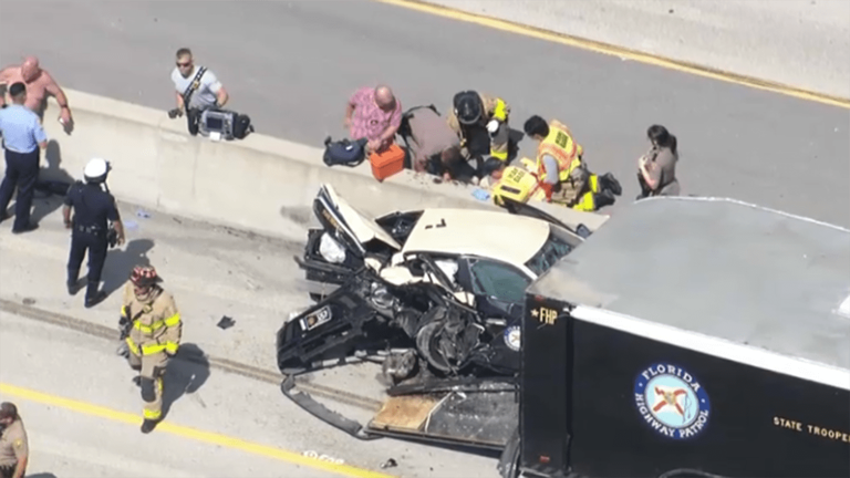 Crash involving FHP vehicle snarls traffic on Florida's Turnpike in ...