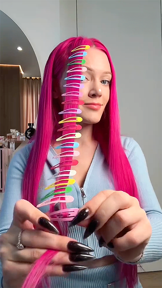 Removing 800 hair clips 🤯